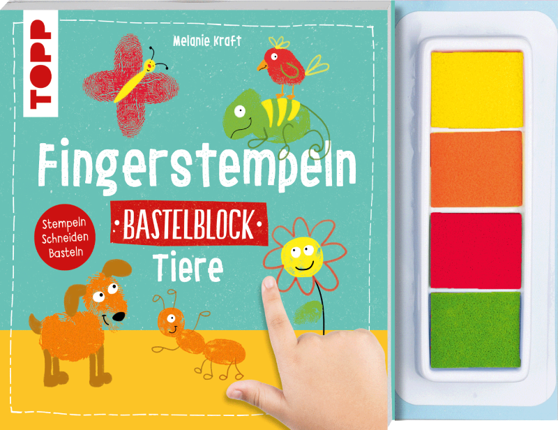 Fingerstempeln. Bastelblock Tiere | Buch | Stempeln | TOPP-Kreativ