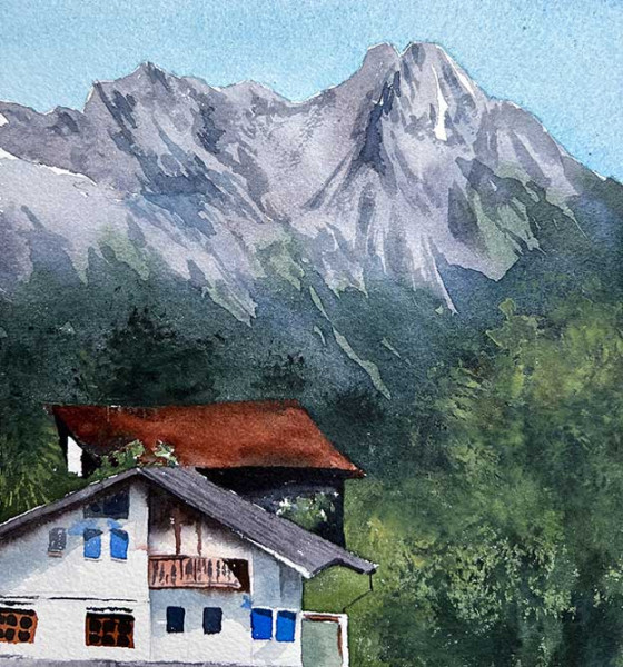 Landschaften aquarellieren von Anna Zadorozhnaya mit TOPP